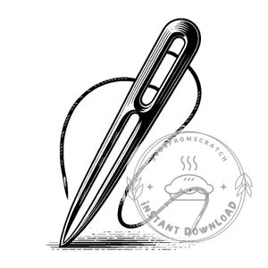 Sewing Needle and Thread SVG Bundle - Etsy