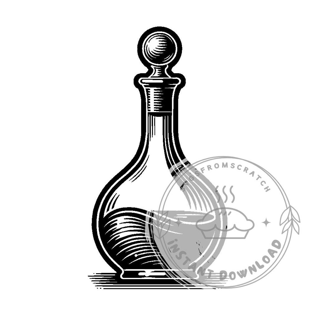 Wine Decanter SVG Bundle - Etsy
