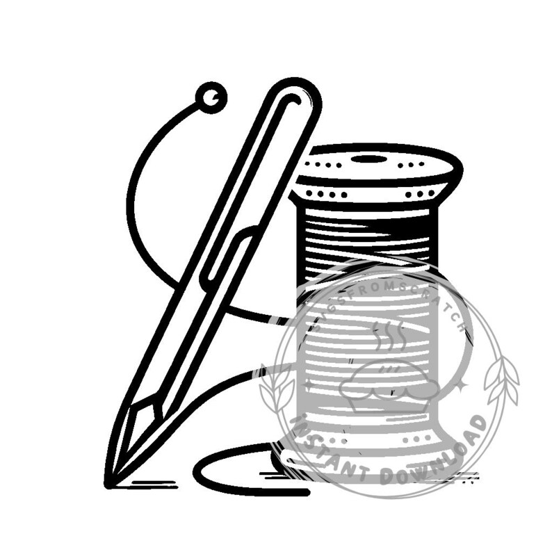 Sewing Needle and Thread SVG Bundle - Etsy