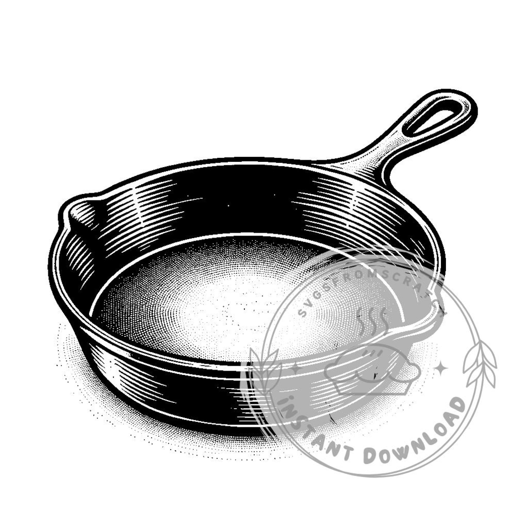 Cast Iron Skillet SVG Bundle - Etsy