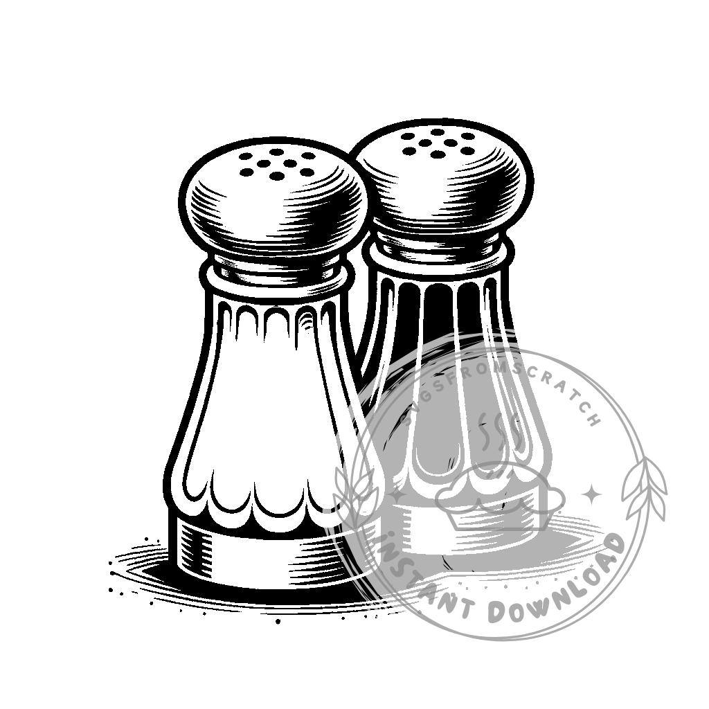 Salt and Pepper Shakers SVG Bundle - Etsy