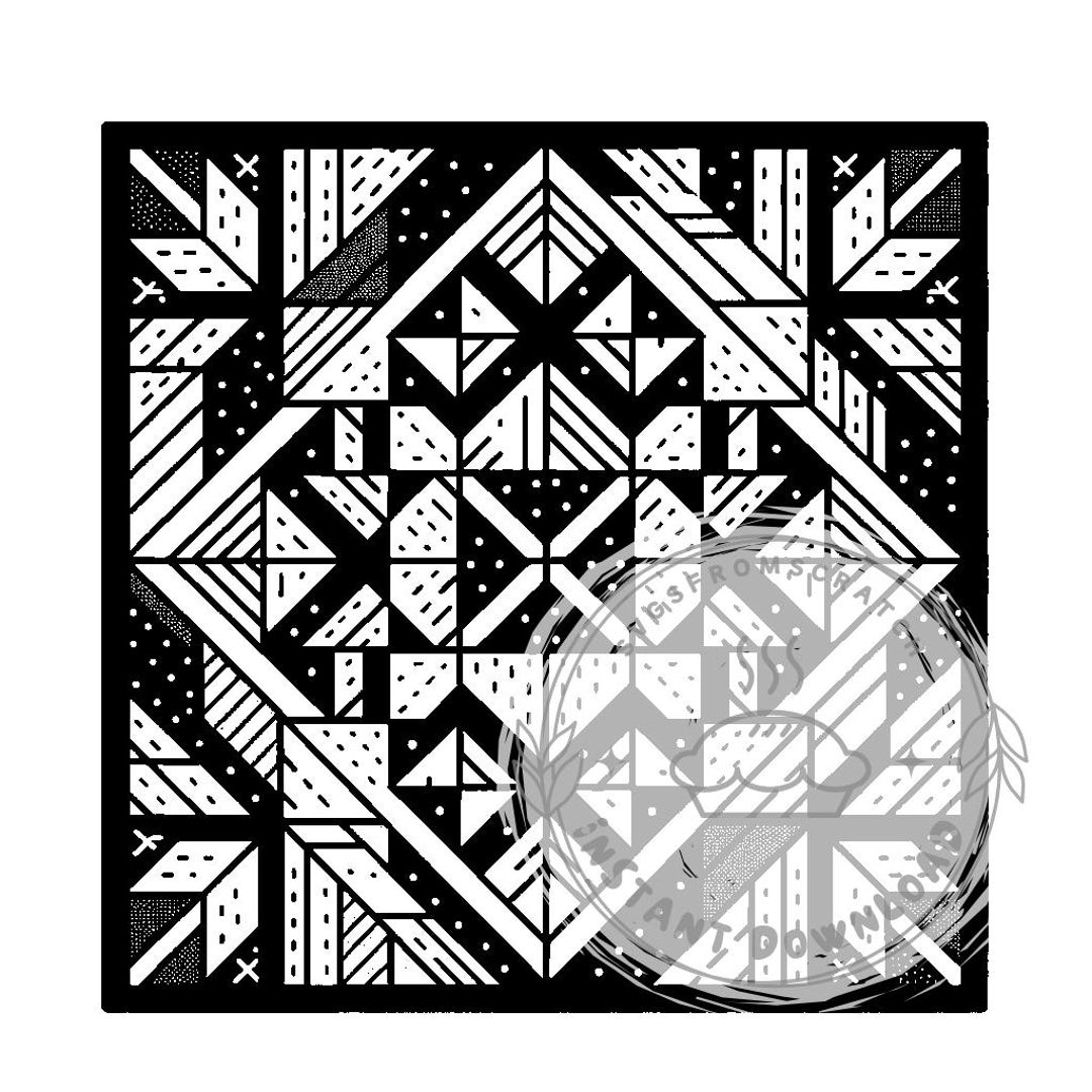 Hand Pieced Quilt Blocks SVG Bundle - Etsy