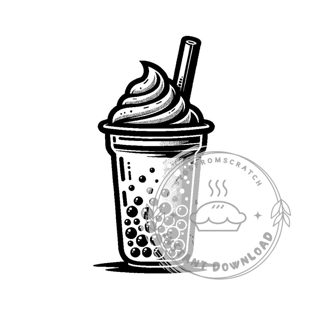 Mango Slush With Tapioca Pearls SVG Bundle - Etsy