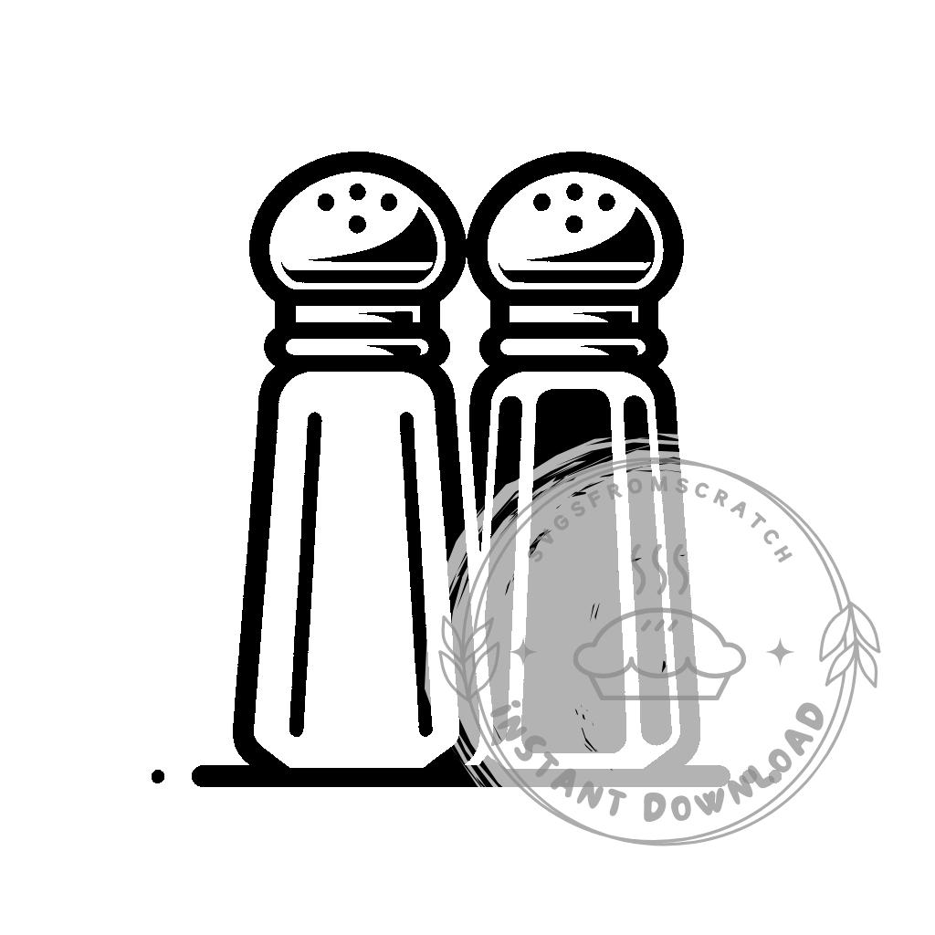 Salt and Pepper Shakers SVG Bundle - Etsy