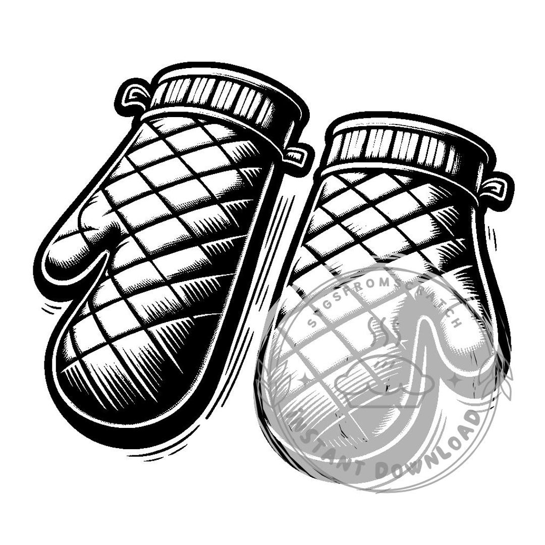 Oven Mitts SVG Bundle - Etsy