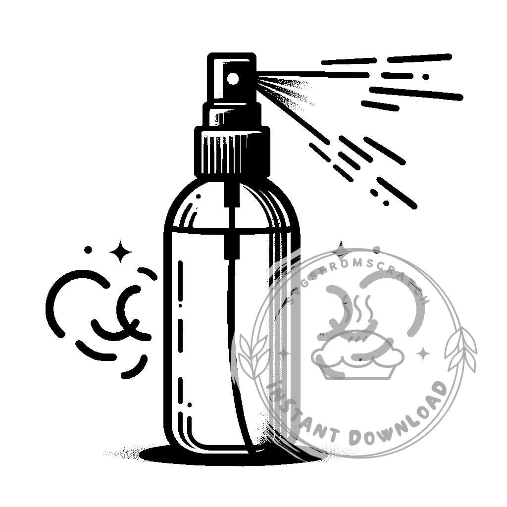 Spray Bottle and Mist SVG Bundle - Etsy
