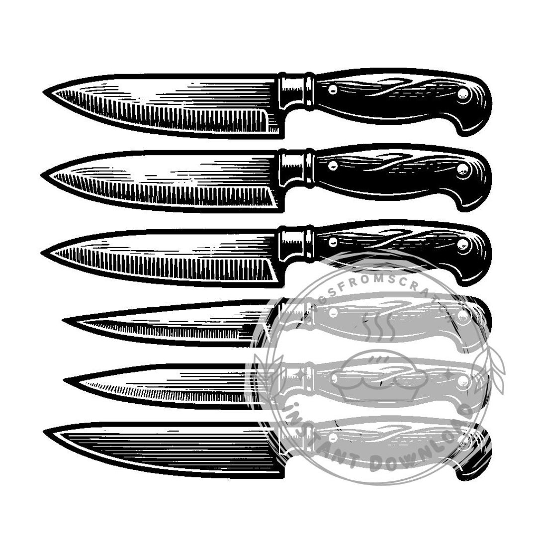 Set of Carving Knives SVG Bundle - Etsy