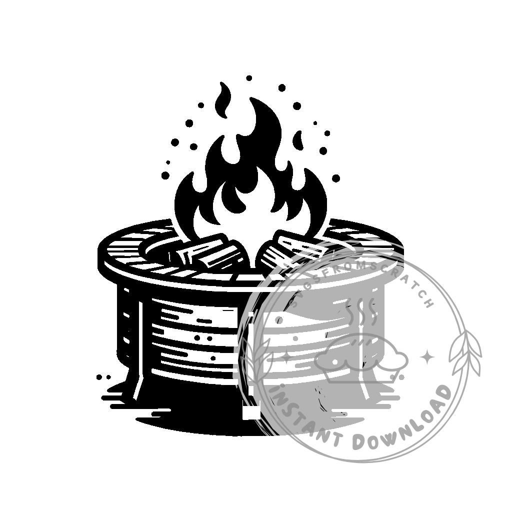 Outdoor Fire Pit SVG Bundle - Etsy