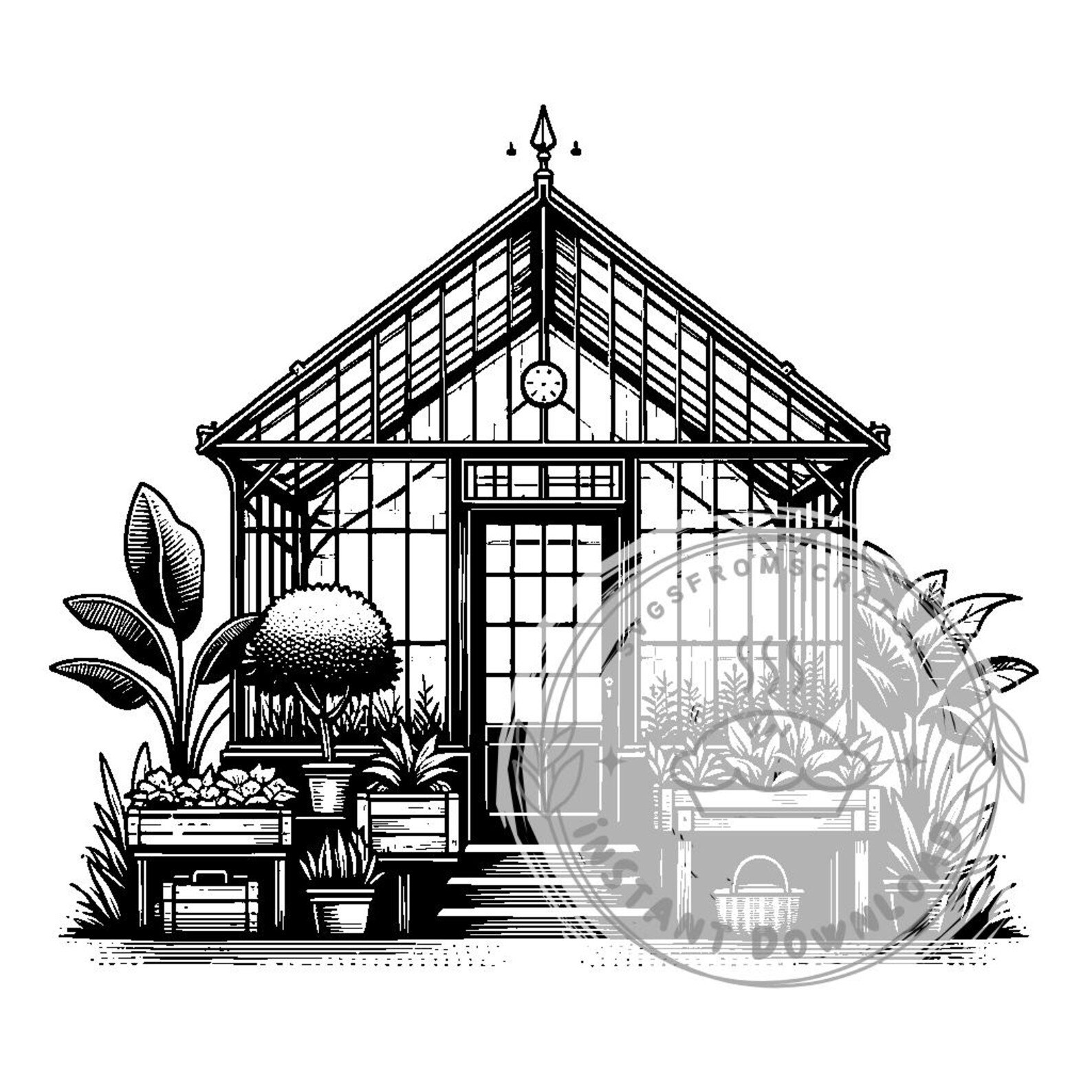 Greenhouse SVG Bundle - Etsy