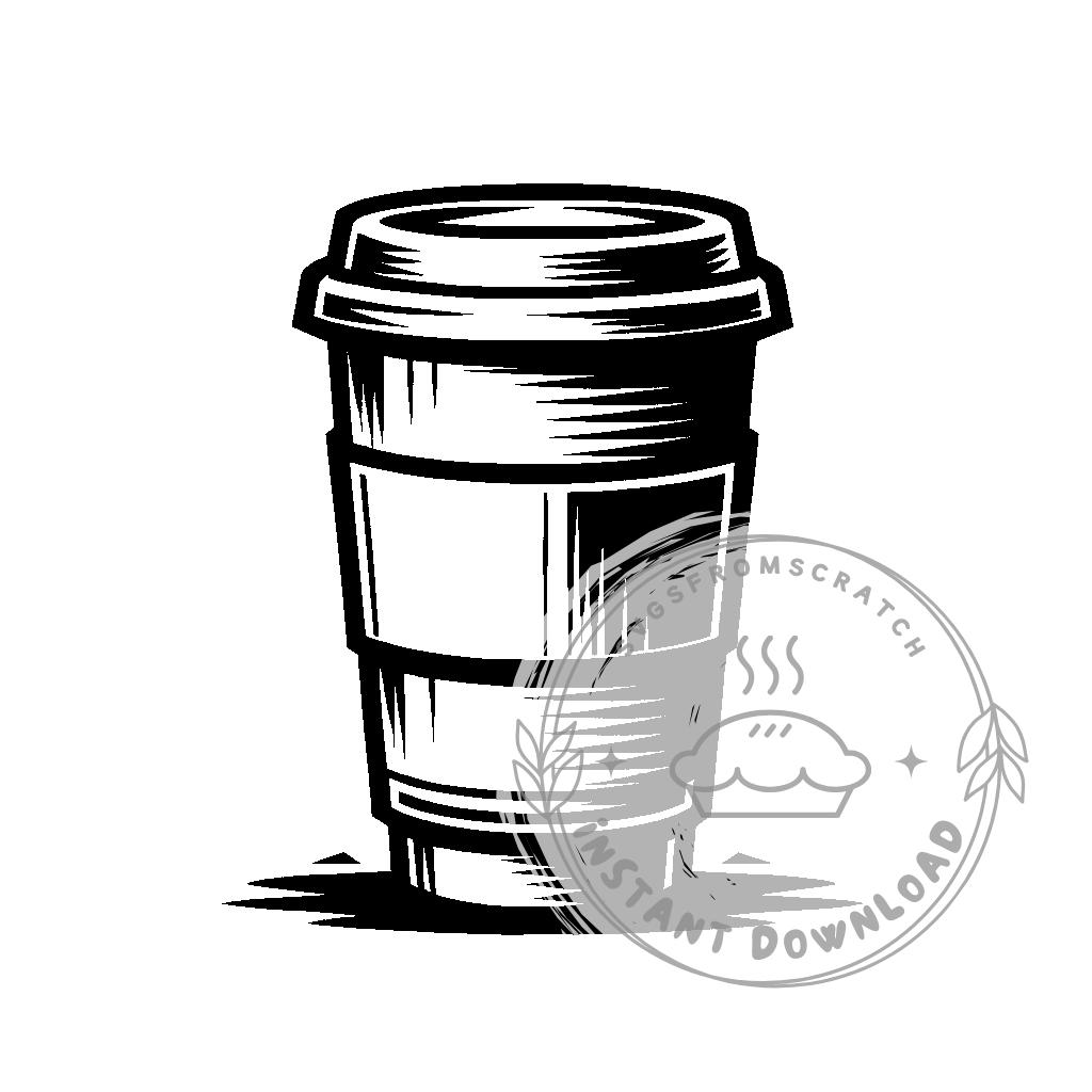 To Go Coffee Cup SVG Bundle - Etsy