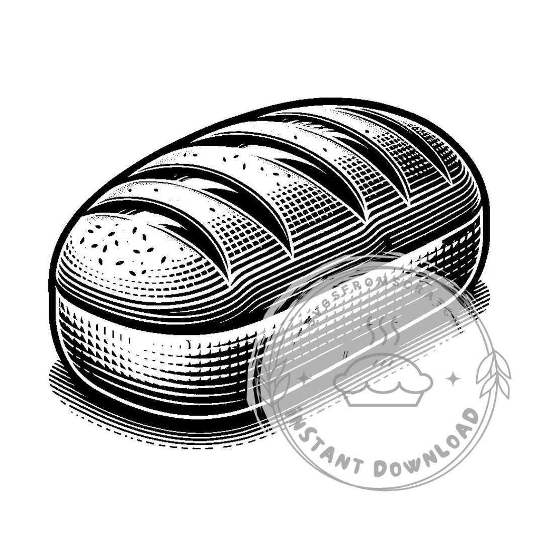 Loaf of Baked Bread SVG Bundle - Etsy
