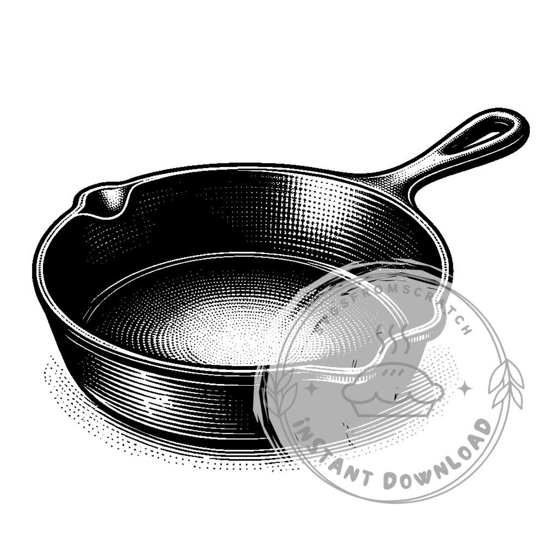 Cast Iron Skillet SVG Bundle - Etsy