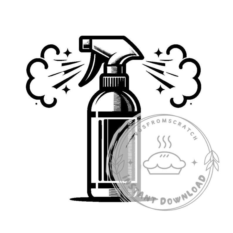 Spray Bottle and Mist SVG Bundle - Etsy