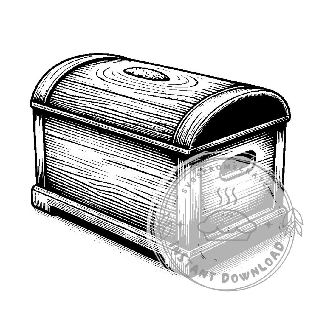 Wooden Bread Box SVG Bundle - Etsy