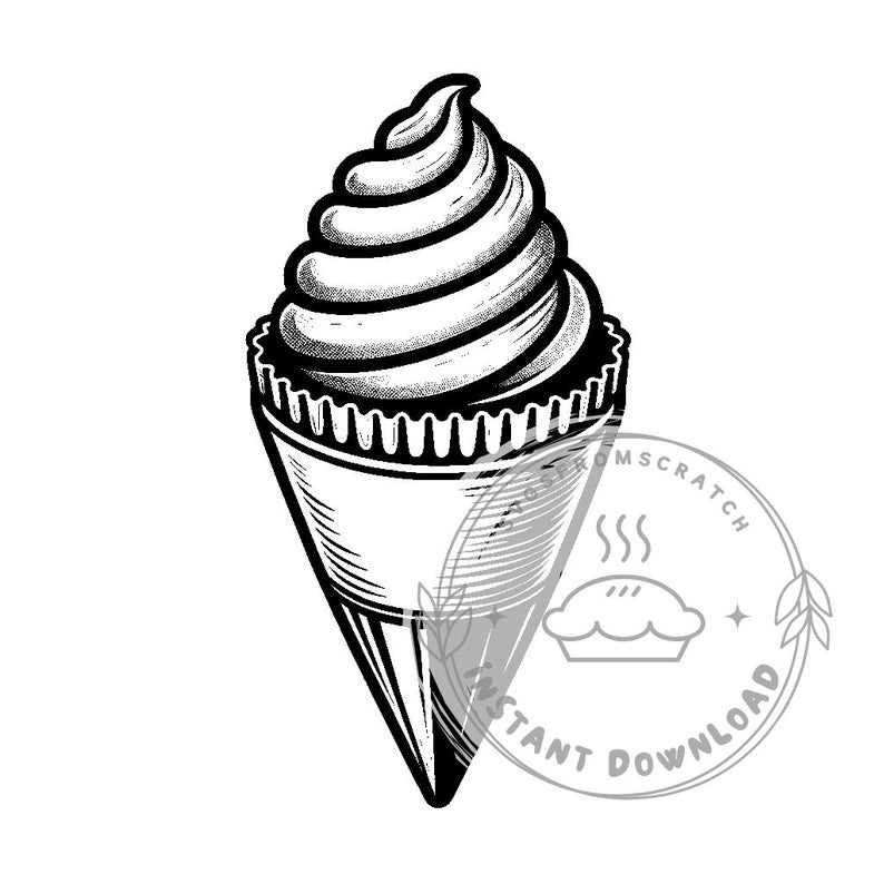 Piping Bag With Frosting SVG Bundle - Etsy