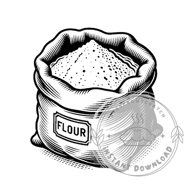 Bag of Flour SVG Bundle - Etsy