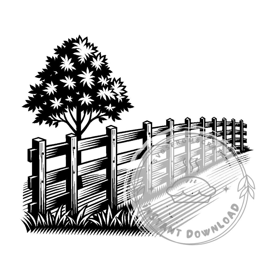 Simple Farm Fence SVG Bundle - Etsy