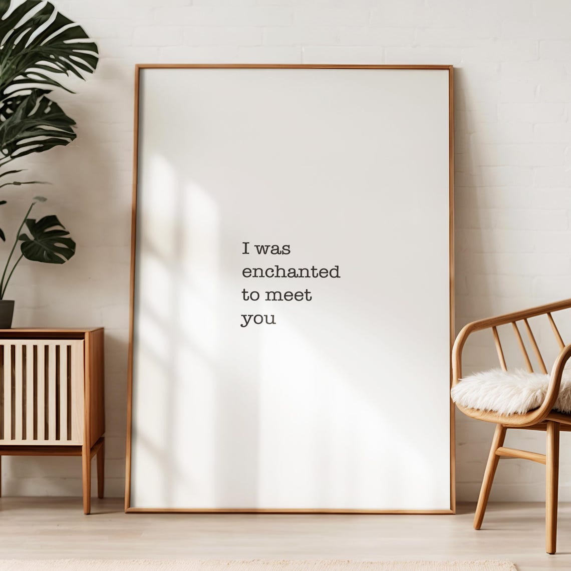 I Was Enchanted to Meet You Printable Poster, Swift Lyric Wall Art ...