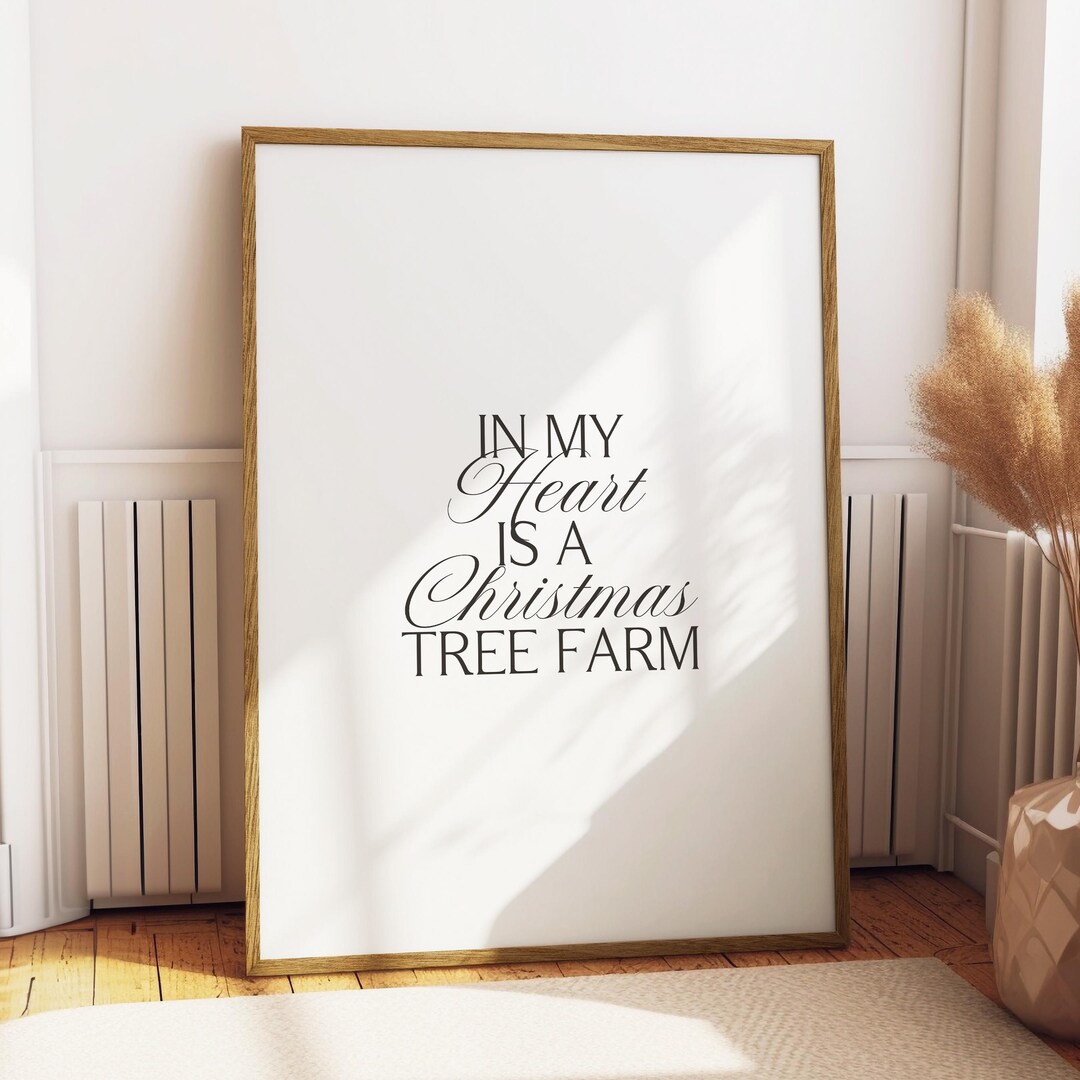 Christmas Tree Farm Printable Poster, Motivational Wall Art, Mindset ...