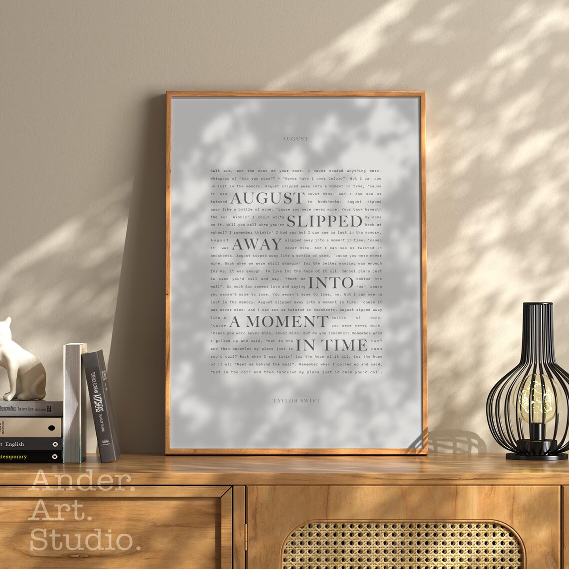 August Printable Poster, Swiftie Lyric Wall Art, Motivational Print, TS ...