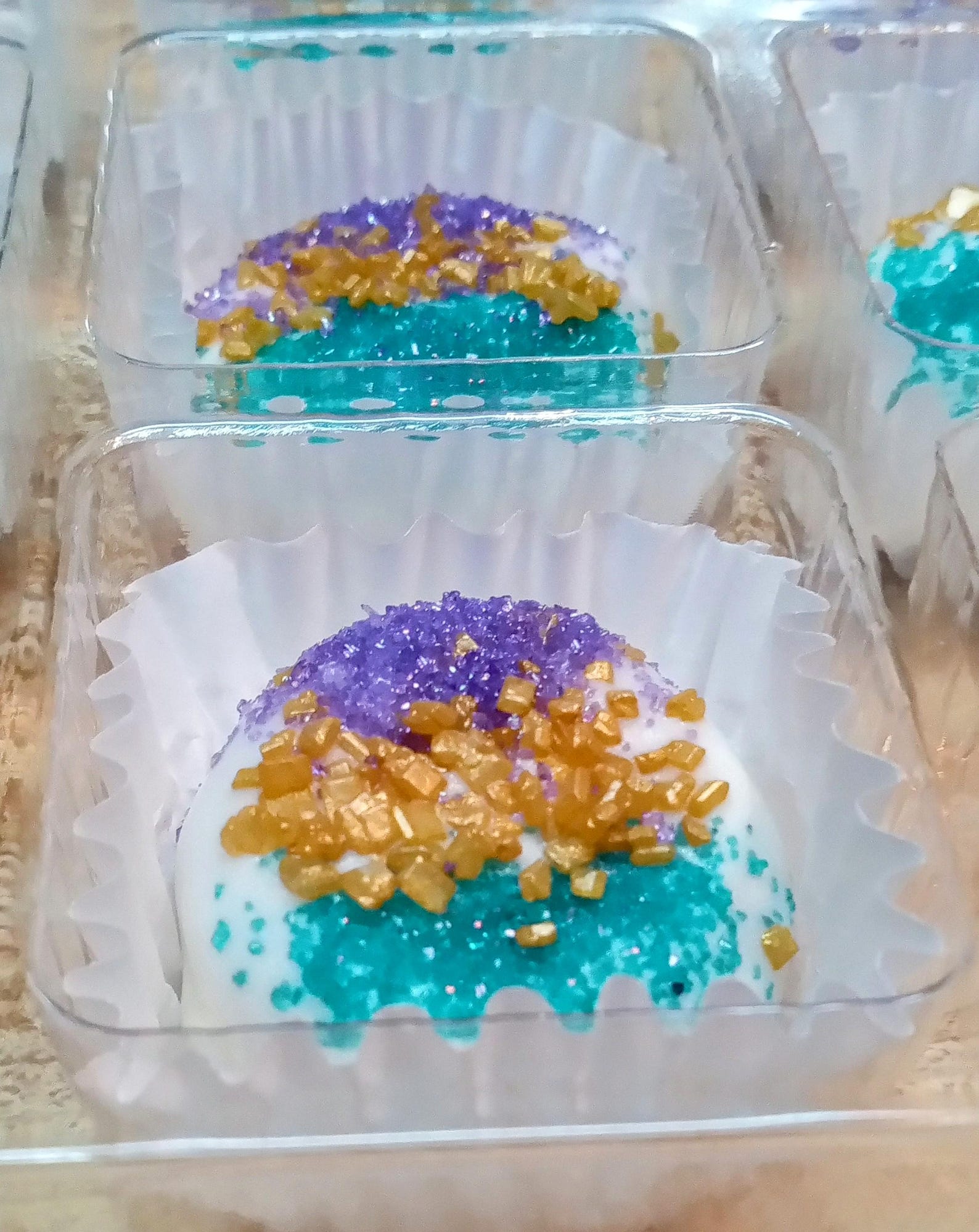 Mardi Gras King Cake Truffles!!! 1 Dozen Gift Box! Great for Dessert ...