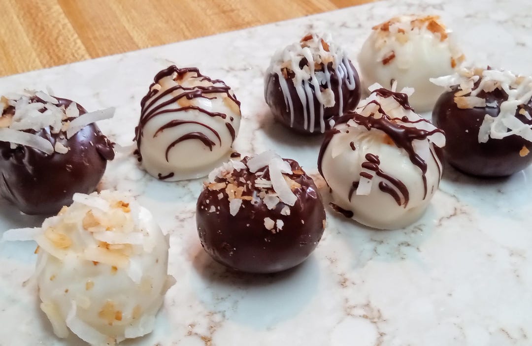 Coconut Cream Chocolate Bon Bons! 1 Dozen Gift Box! - Etsy