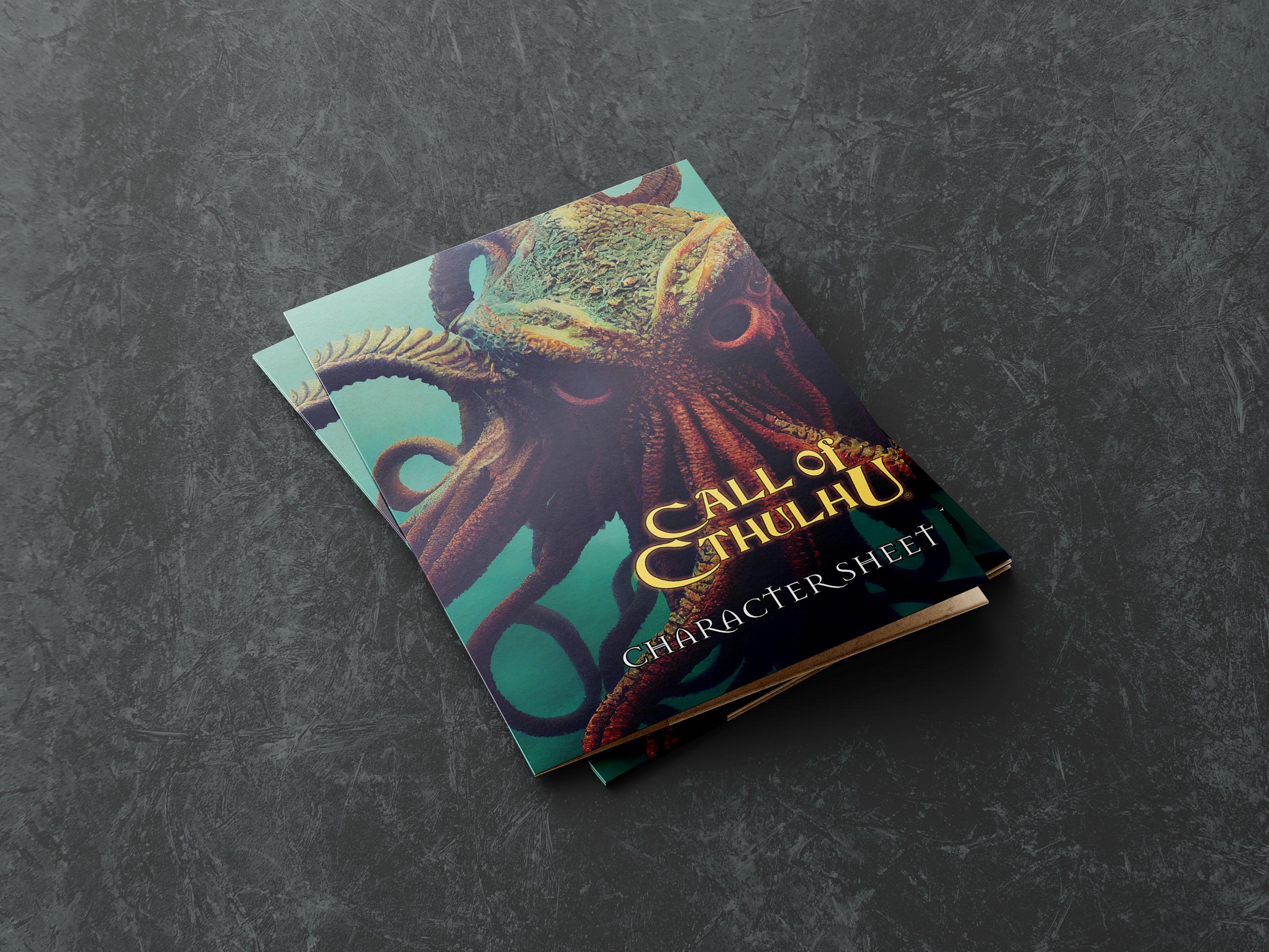 Call of Cthulhu Character Sheets - Etsy