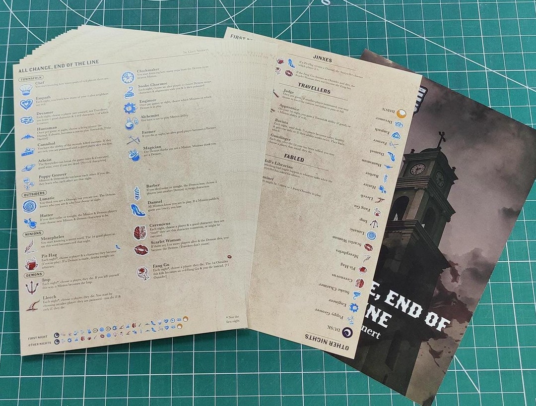 Custom Blood on the Clocktower Scripts - Etsy