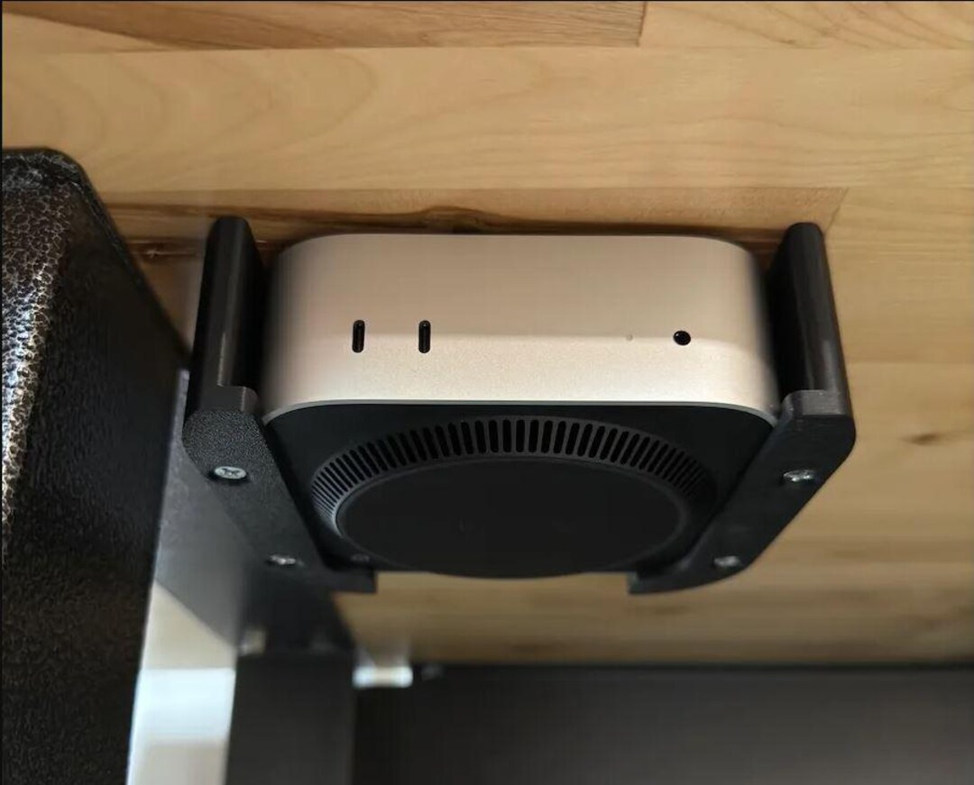 Sleek Under-desk Mount for M4 Mac Mini - Secure Fit With Access to All ...