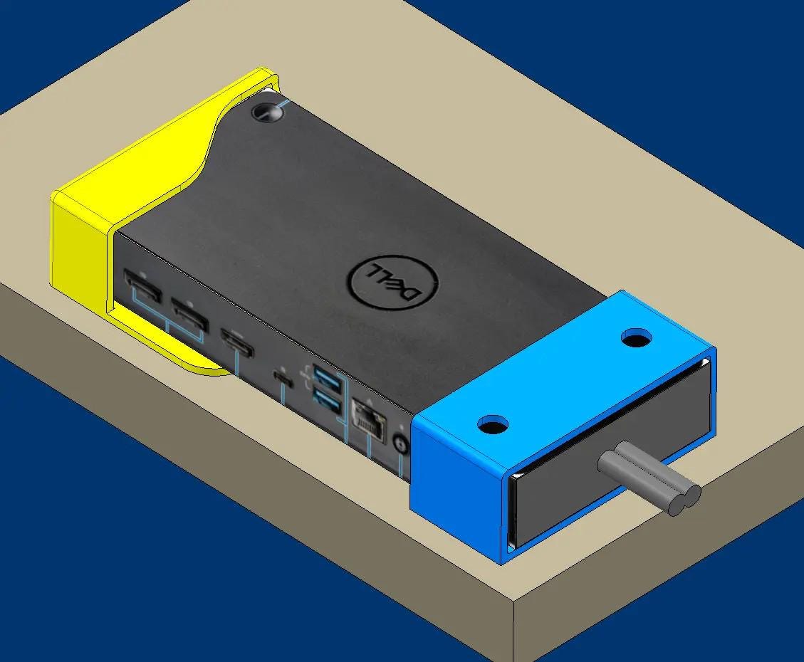 Dell WD19 Docking Station Laptop Computer Mount Under Table - Etsy