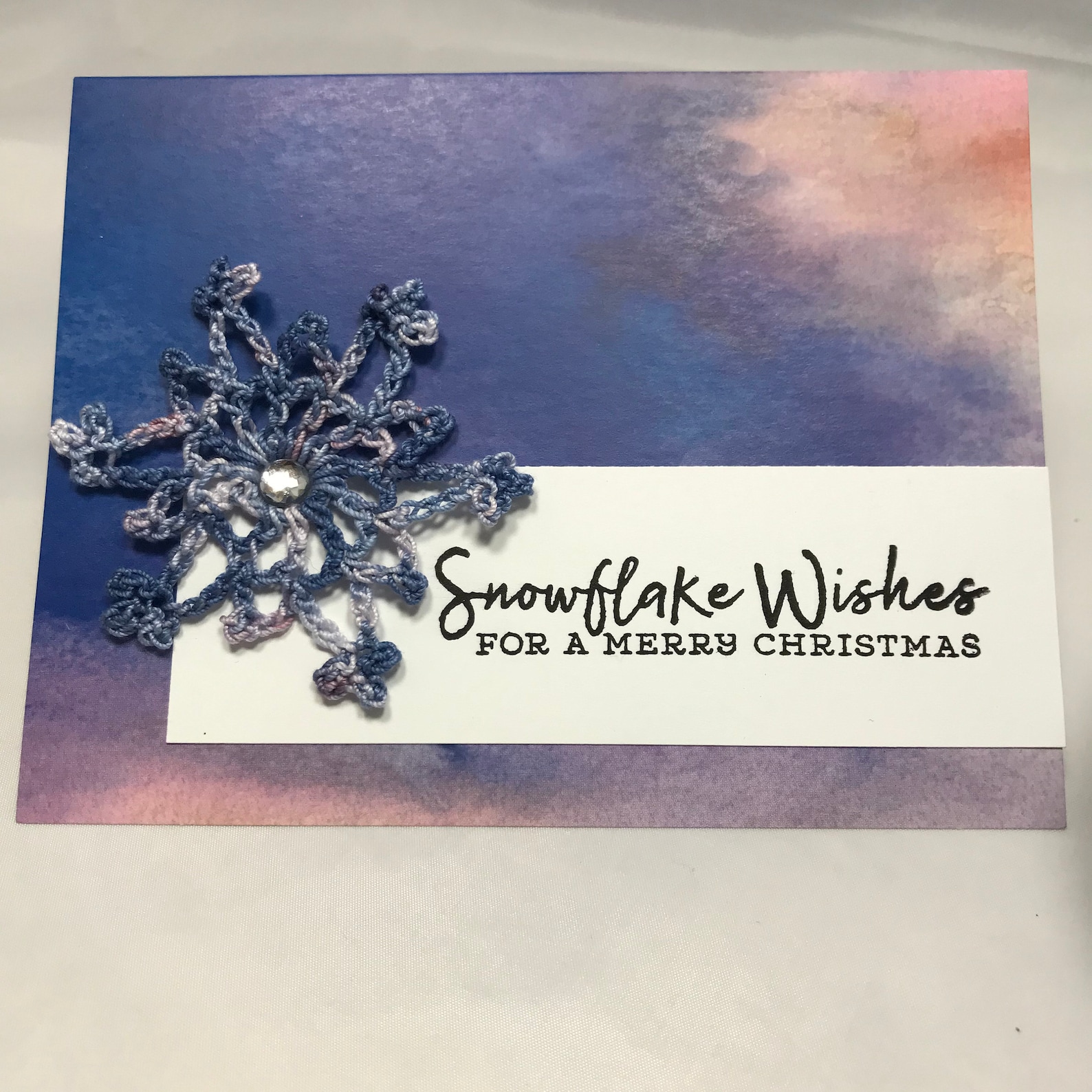 Snowflake Wishes - Hand Made - Greeting Card - 4.25 X 5.5 Inches ...