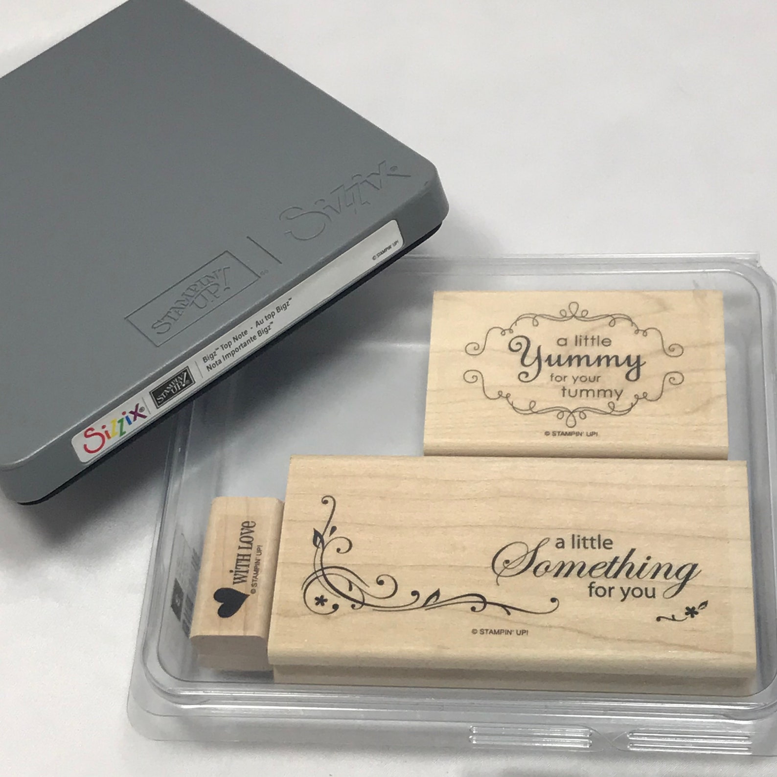 Bigz Top Note Sizzix Die and Matching Yummy Stamp Set - Etsy