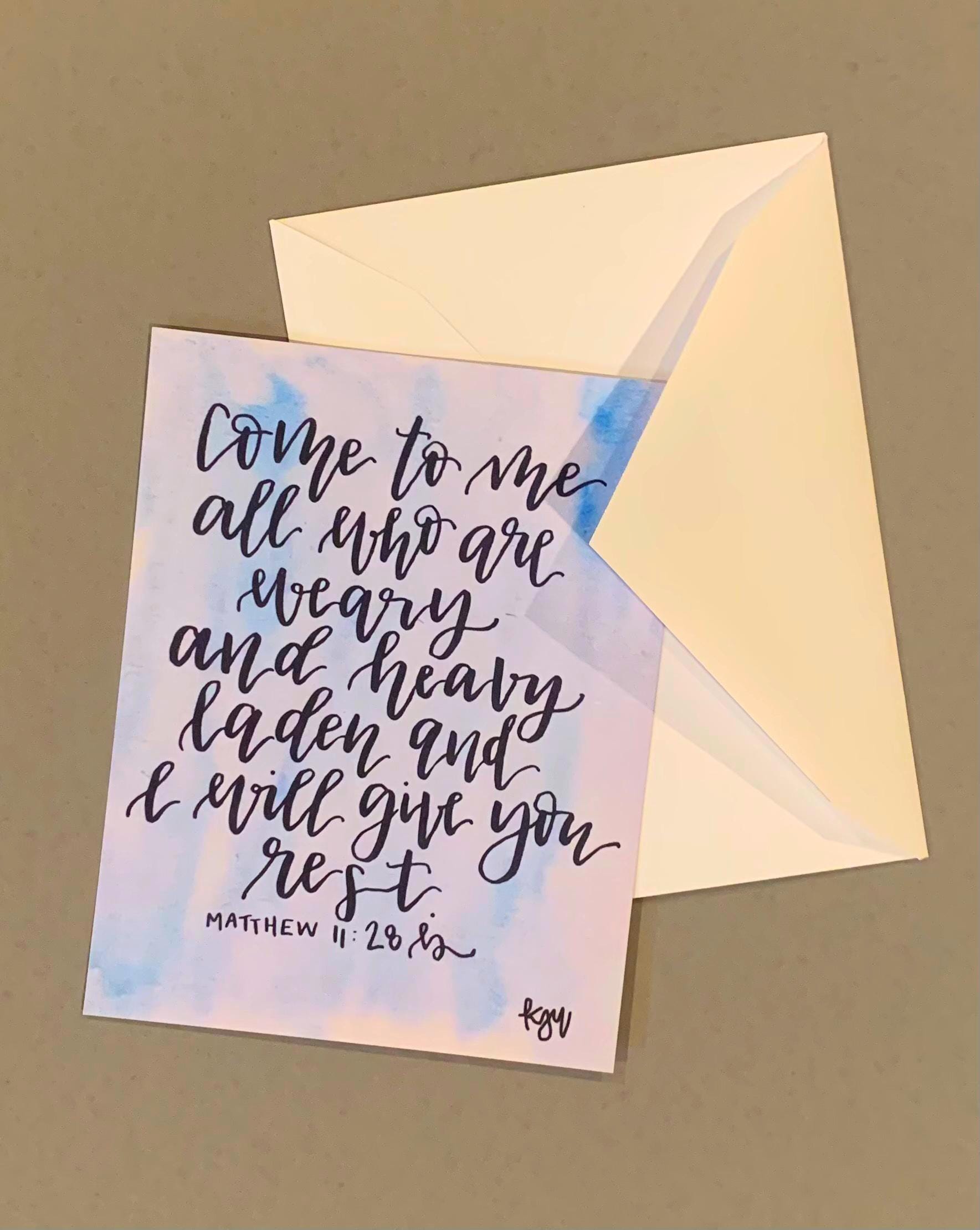 Bible Verse Watercolor Cards - Etsy