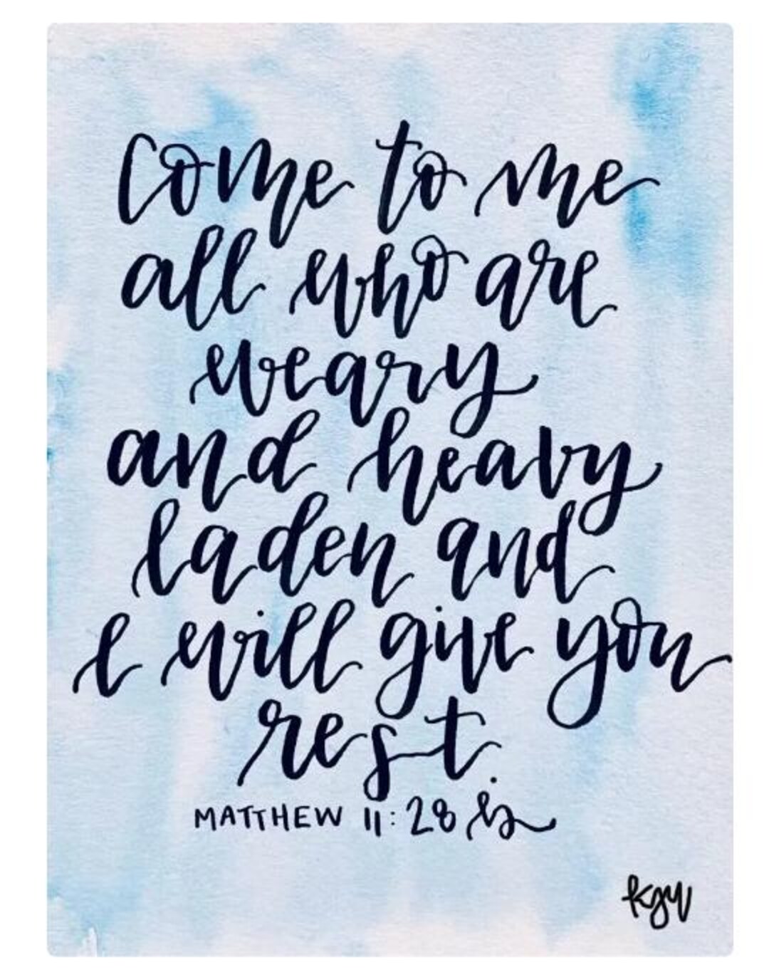 Bible Verse Watercolor Cards - Etsy