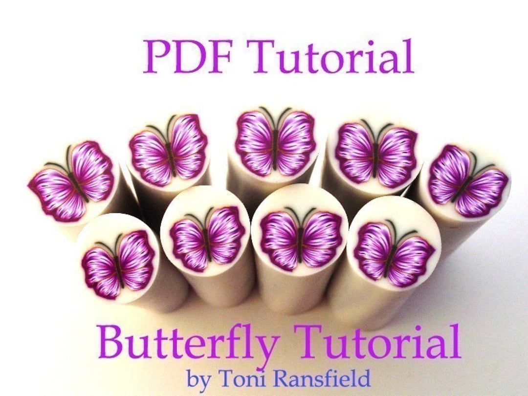 Butterfly Cane Tutorial Polymer Clay, PDF - Etsy