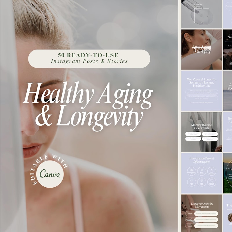 Aging Instagram Template - Etsy