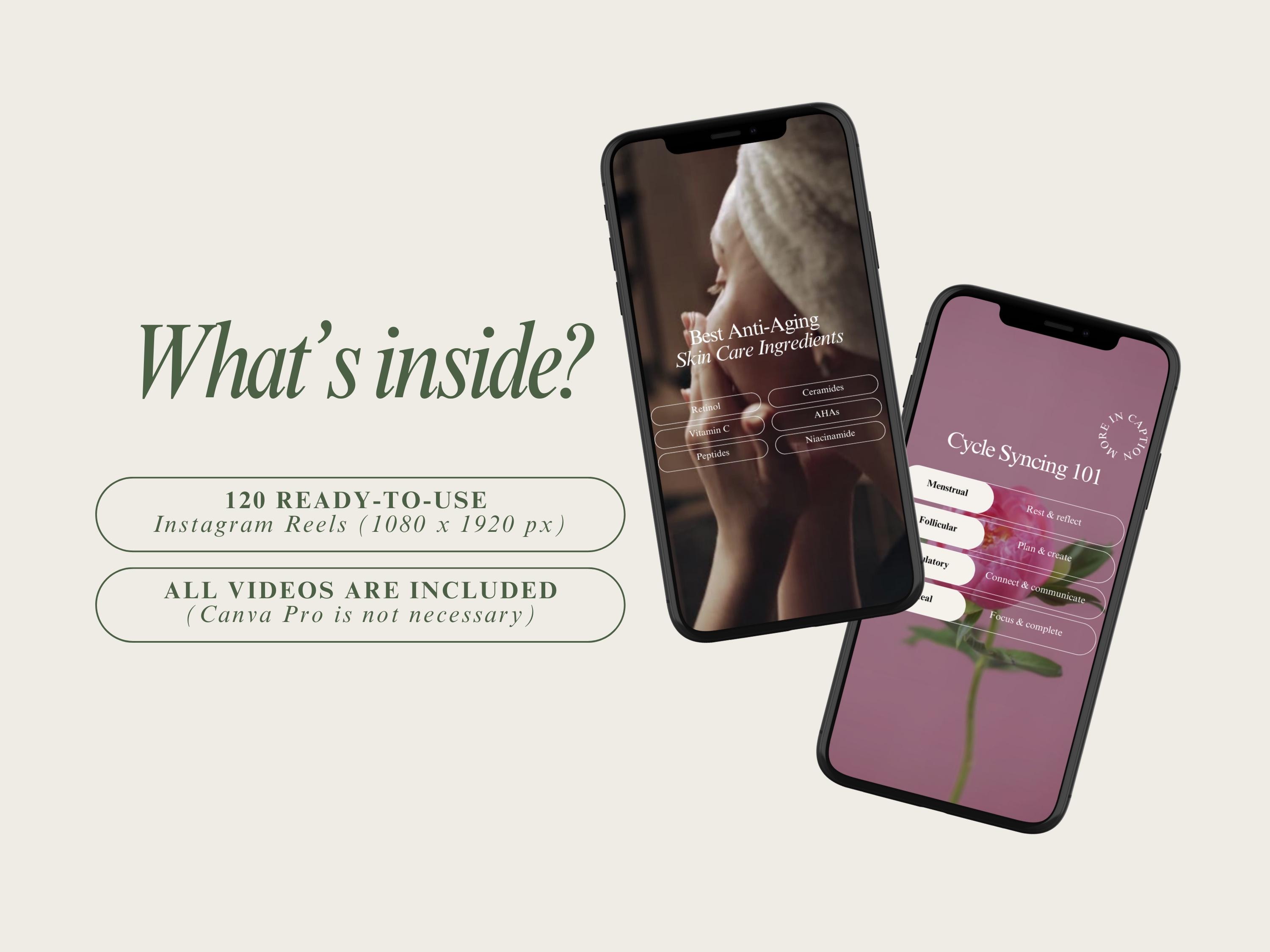 Women's Health Reels Templates, Canva Templates, Social Media Templates ...