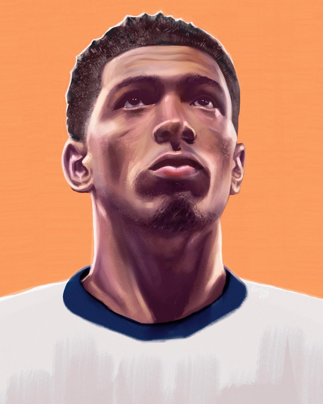 Digital Print of Original Drawing A4 Football Superstars Jude ...