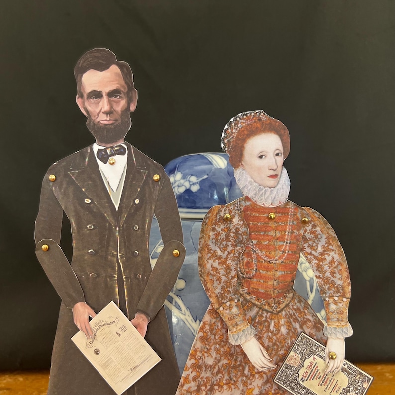 Abraham Lincoln Paper Doll: Printable Republican Decoration (digital ...