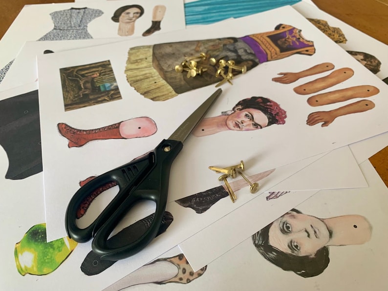 Frida Paperdoll, Printable, Kahlo Paper Doll, Art Scrapbooking ...