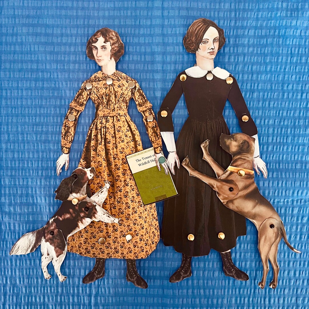 Bronte Sisters Paper Dog, Keeper Emily Bronte, Flossy Anne Bronte ...