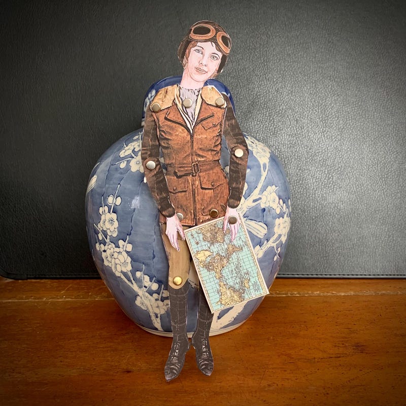 Amelia Earhart Art - Etsy