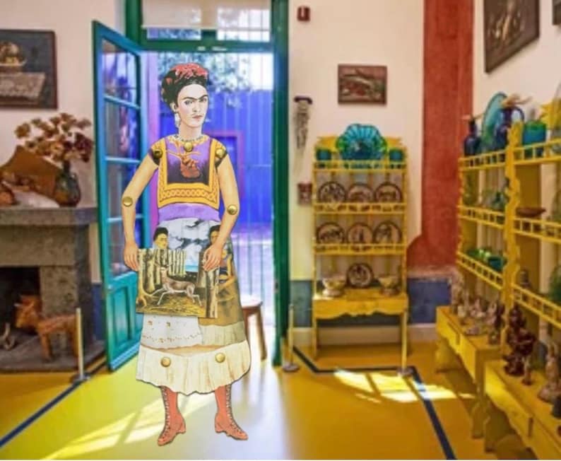 Frida Paperdoll, Printable, Kahlo Paper Doll, Art Scrapbooking ...