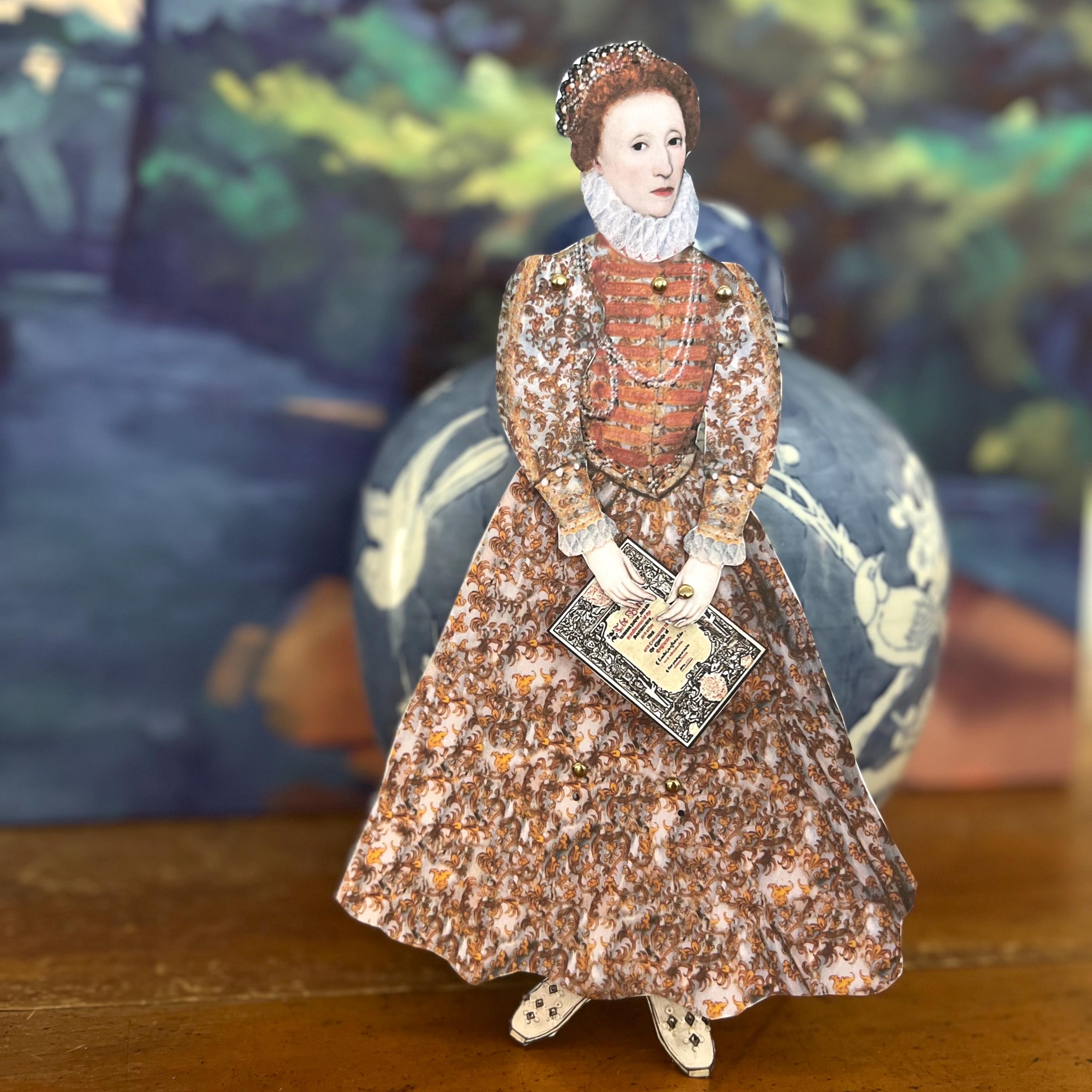 Queen Elizabeth I Paperdoll, Elizabeth 1st Paper Doll, Tudor Paper ...