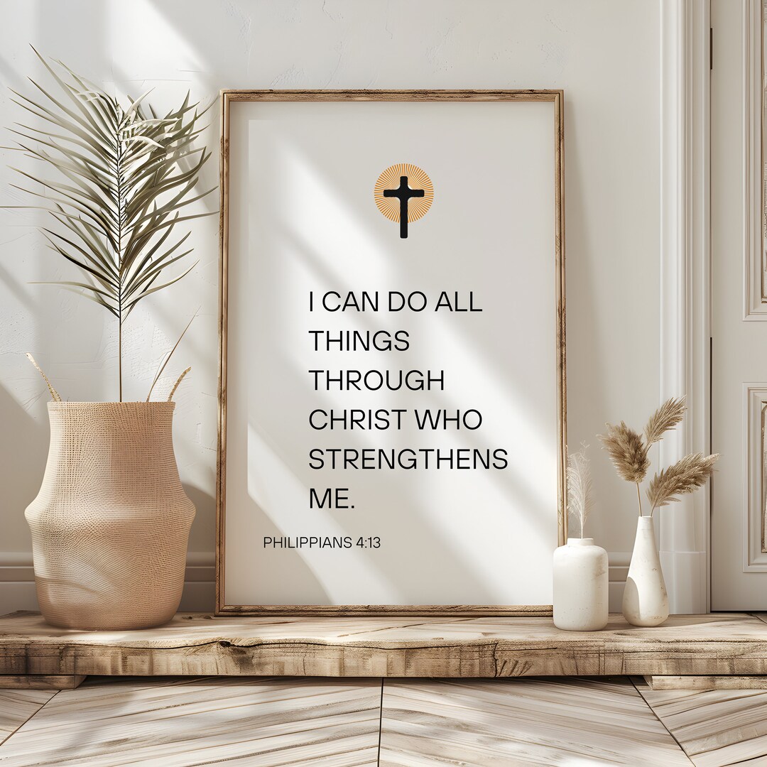 Bible Verse Wall Art, Christian Wall Art Decor, Faith Wall Art ...