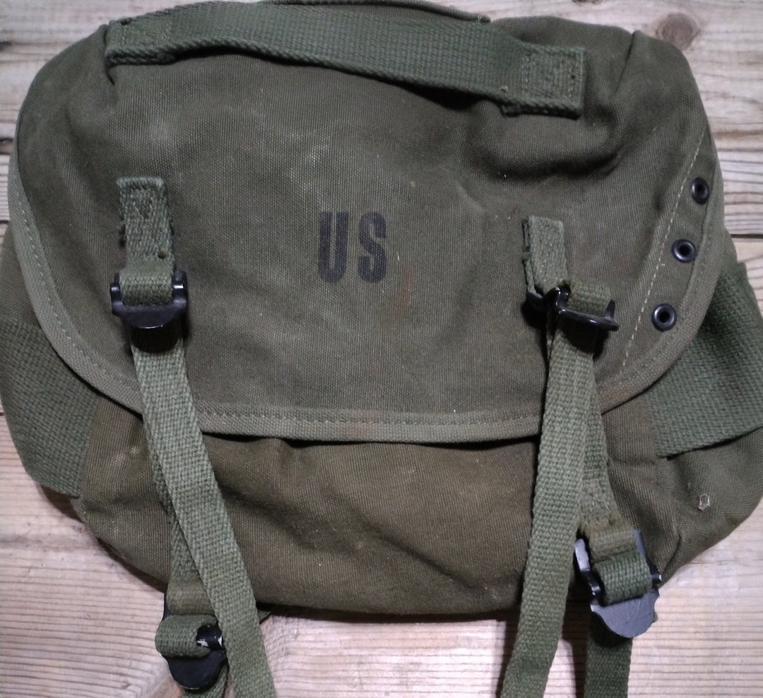 Original Vietnam War Era Canvas M1956 M56 Butt Pack Bag Pouch for LBE ...