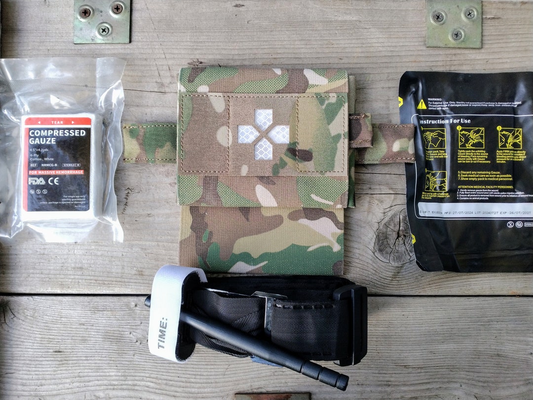 Multicam Micro Trauma Kit First Aid IFAK Medic Medical Tourniquet Pouch ...