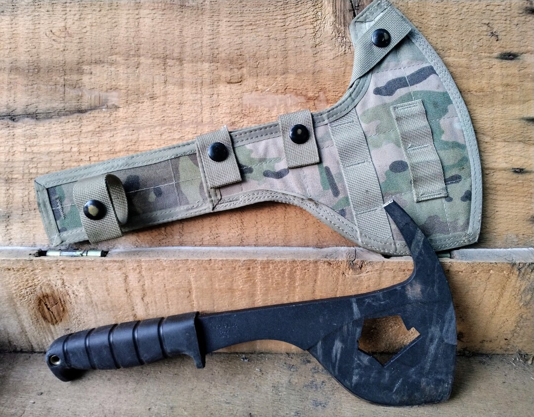 Original USGI Crye Multicam OCP Ontario SPAX Survival Axe Hatchet ...