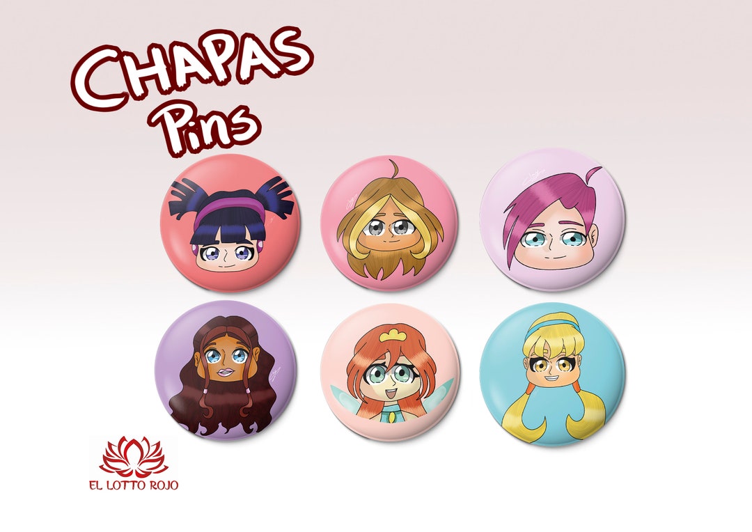 Winx Club Badges, Bloom Pins, Musa Pins, Flora Pins, Stella Pins, Tecna ...