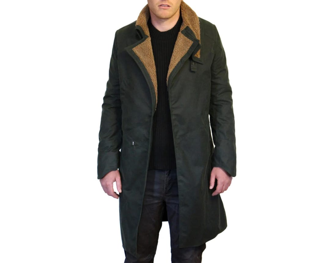 Blade Runner 2049 Dystopian Cop Coat Ryan Gosling Officer K Trench Coat ...